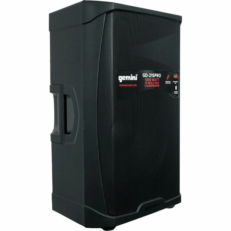 Акустическая система Gemini GD-215PRO 2-х полосная, активная, 280 Вт, 2139598