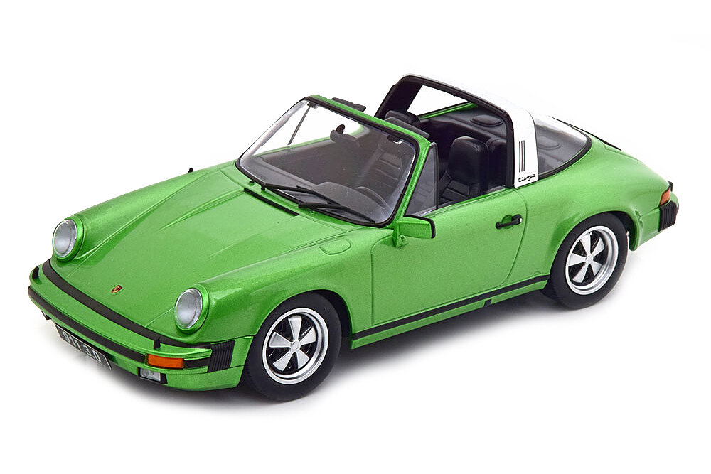 Модель коллекционная KK-SCALE Porsche 911 carrera 3.0 targa 1977 green metallic / порше 911 карера тарга