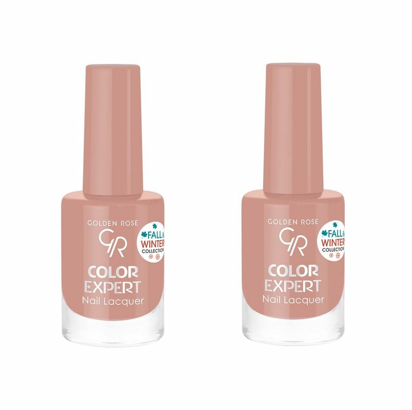 Golden Rose Лак для ногтей Color Expert Fall and Winter Collectio, тон 404, широкая кисточка, 10 мл, 2 шт