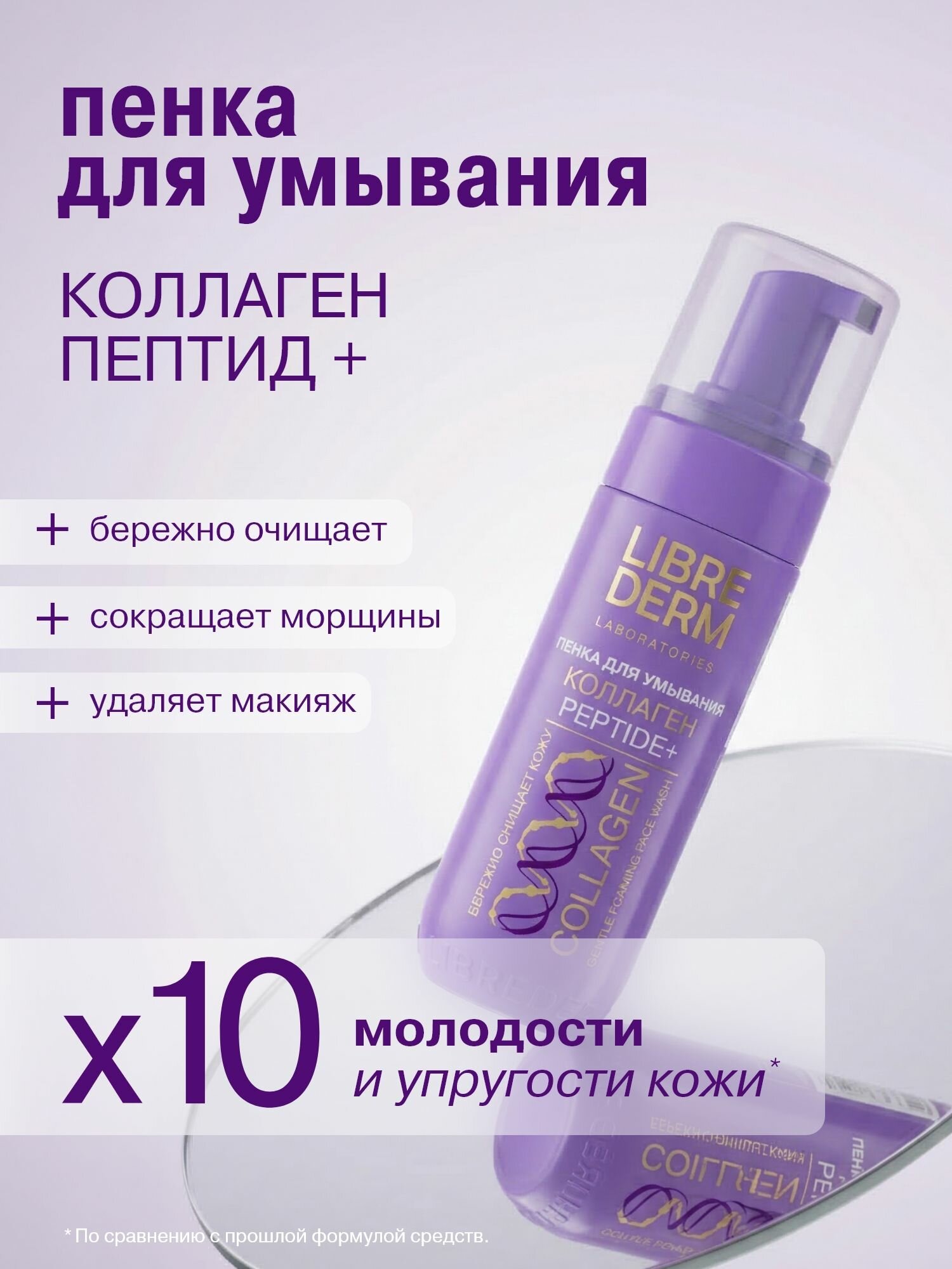 LIBREDERM Очищающая пенка для умывания лица с коллагеном 160 мл