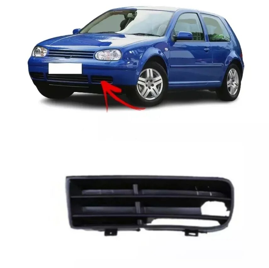 Решетка Радиатора Для Гоночных Автомобилей VW Golf MK4 GTI 1998-2004, Нижняя, Переднего left