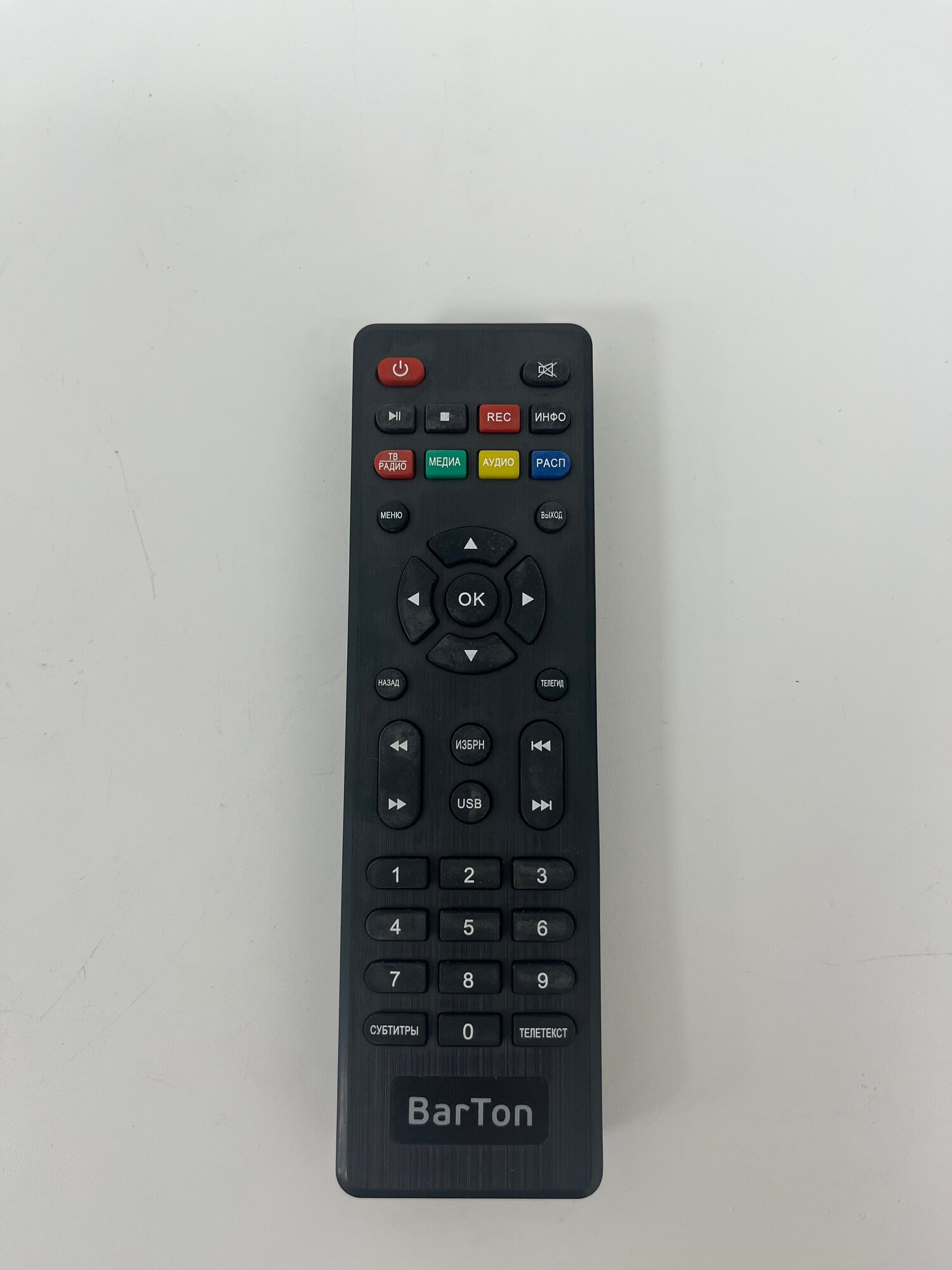 Пульт ДУ для цифровых приставок DVB-T2 BarTon (модель RC563IR)