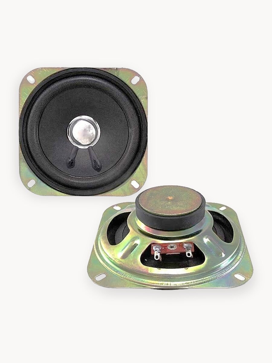 Динамик, громкоговоритель, головка динамическая 6 Вт 8 Ом, 130-12000 Гц 86 дБ, RUICHI, YD103-61AS (5ГДШ-9),103х103х31 мм