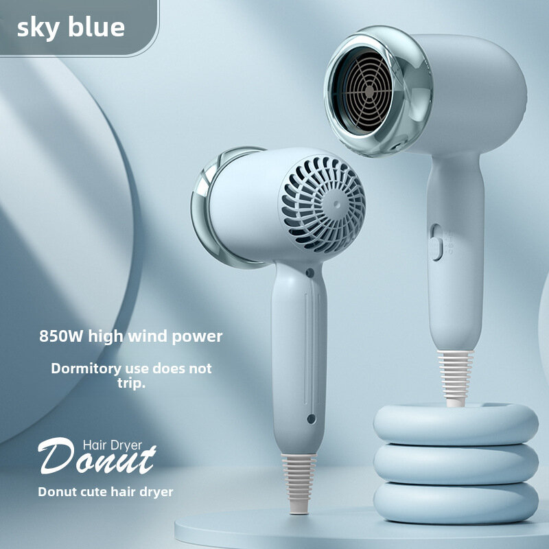 Фен, для детских волос, 800Вт, портативный, маломощный