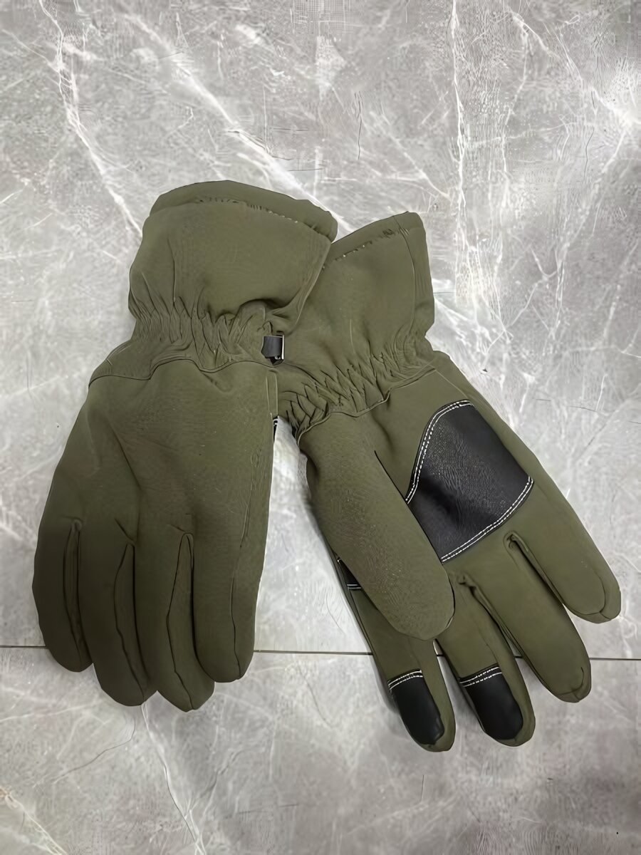 Перчатки туристические утепленные, цвет олива, L, водоотталкивающие, для зимних походов