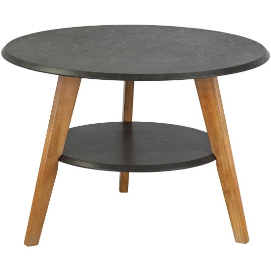 Стол журнальный Мебелик BeautyStyle 17 серый бетон/бук