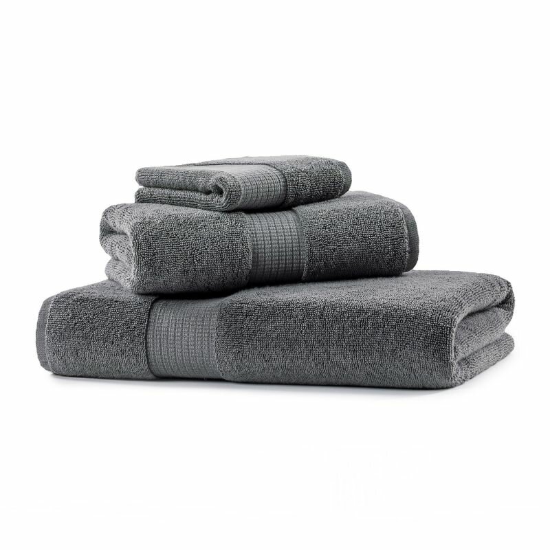 Полотенце из органического хлопка Classy, 100*180 см, темно-серый (dark grey)