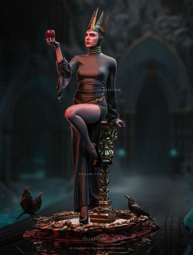 Фигурка Злая королева/Evil Queen Белоснежка и семь гномов. Без покраски. 20 см