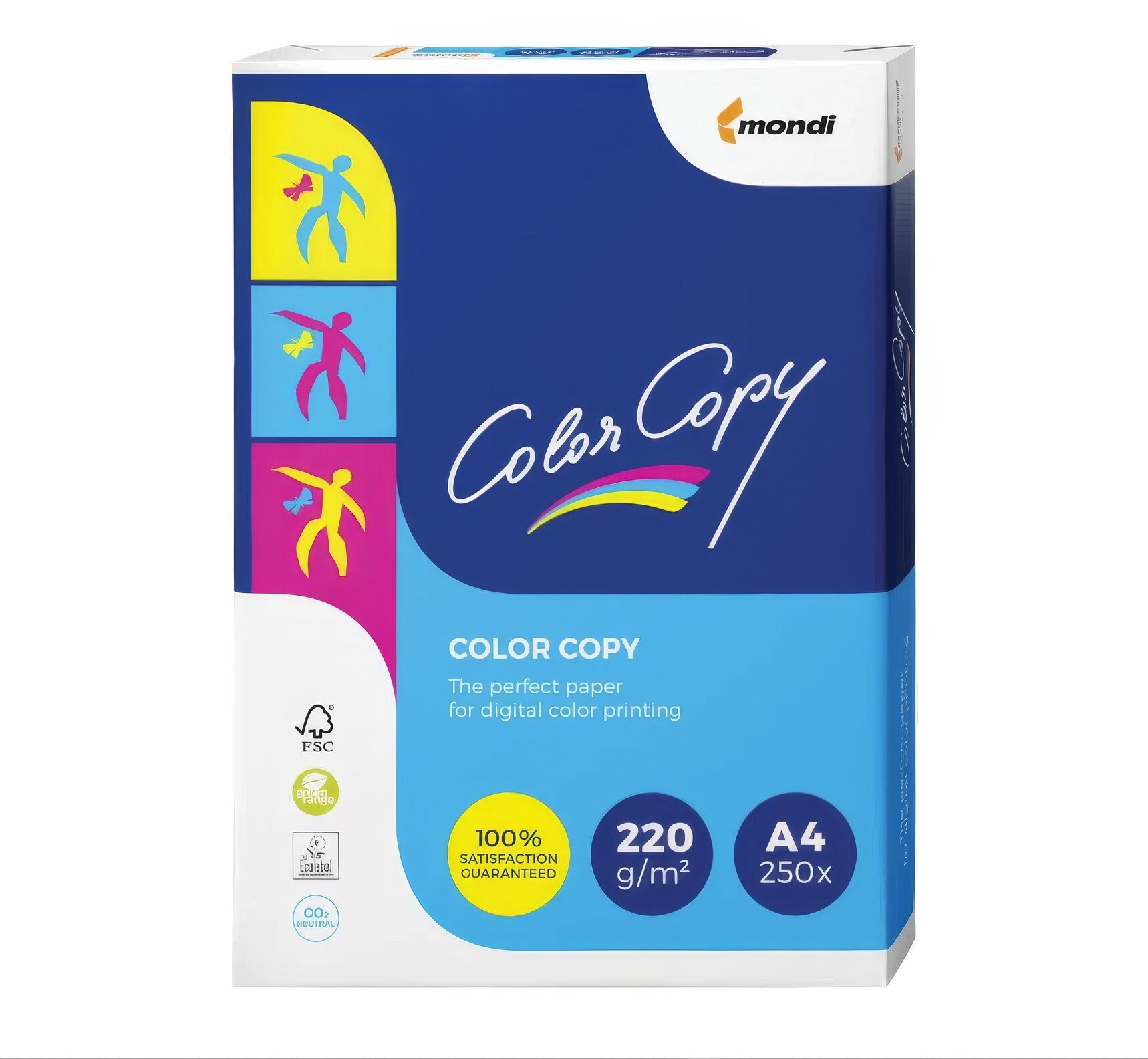 Бумага Color Copy, белая, А4, 220 г/м2, 250 л, "А++", 161%, Австрия