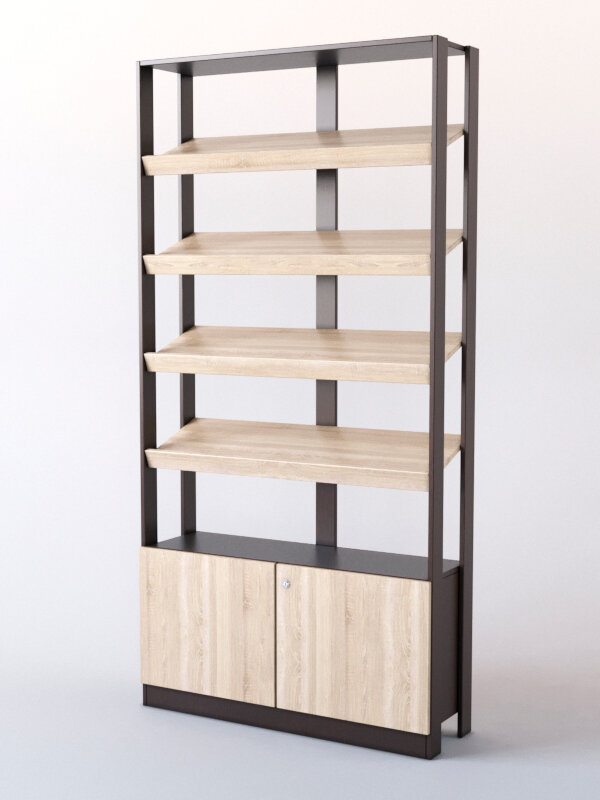 Витрина "СШ Элит" №4, Дуб Венге и Дуб Сонома. Производитель товара - компания Westcom.