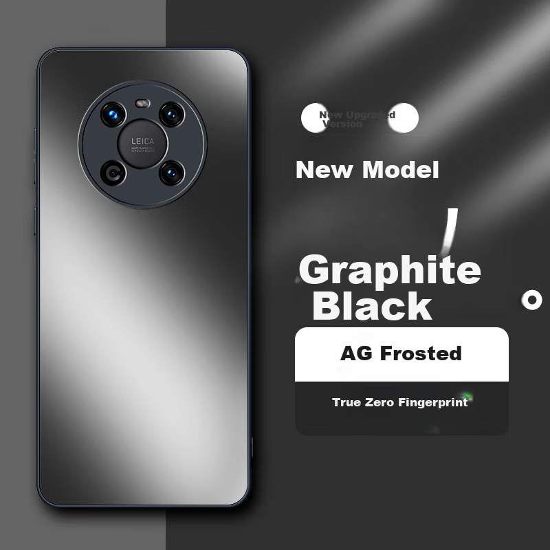 HotFire [AG Frosted] Phone Case for Huawei Mate 40, Huawei Mate 40 Protective Cover, Frosted Full Coverage Ultra-Thin Shockproof Anti-Fingerprint Personalized - Graphite Black