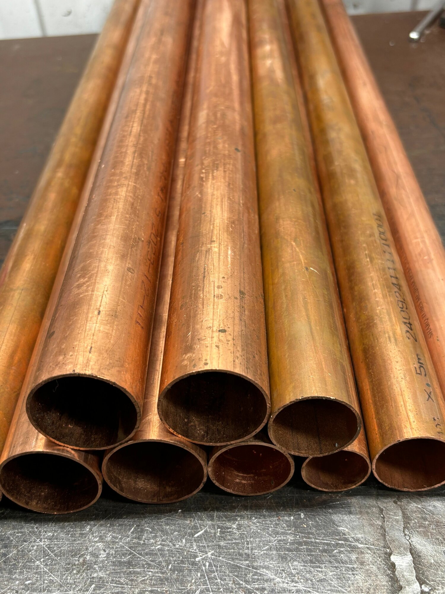 Труба медная дкрнм M1 ГОСТ 617-2006, диаметр 34.9 мм, толщина 1.4 мм, длина 100 мм