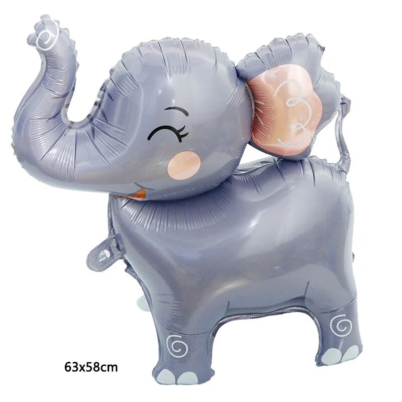 Матовый воздушный шар из фольги с животными, милый медведь, пингвин, слон, динозавр, гелиевые шары, детские игрушки, украшение для детского душа, дня рождения