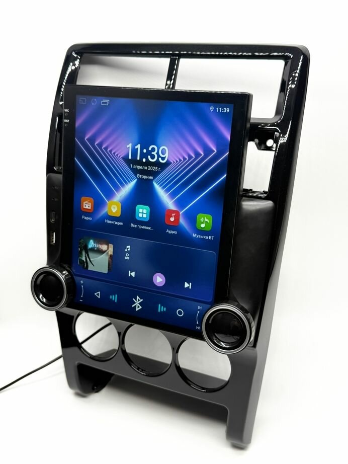 Большая магнитола Tesla Drive One 4/64 с крутилками Лада Приора 2 2013-2016