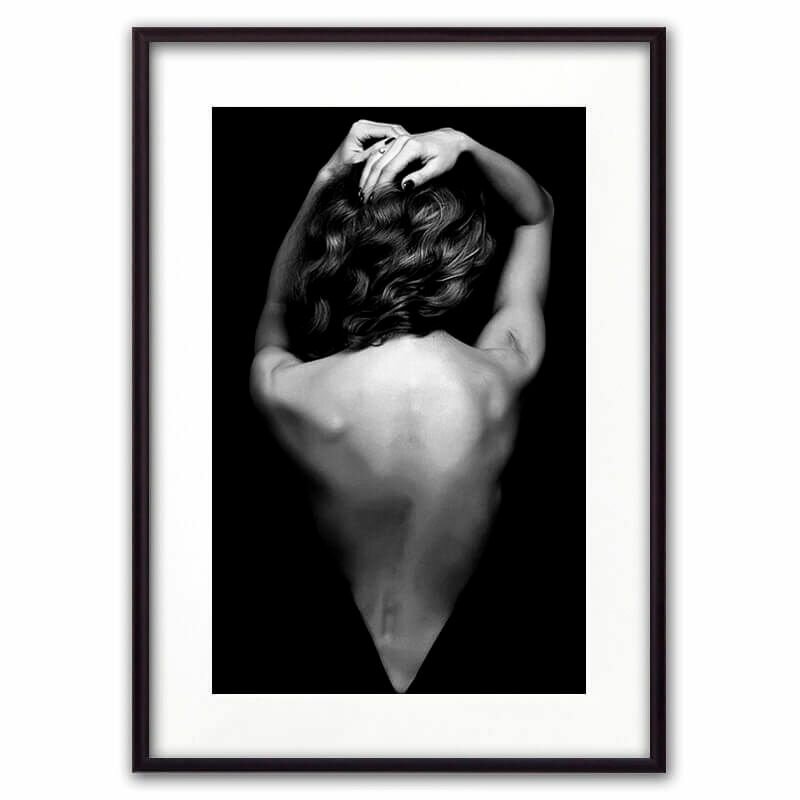 Постер в рамке Девушка спиной, 21х30 см