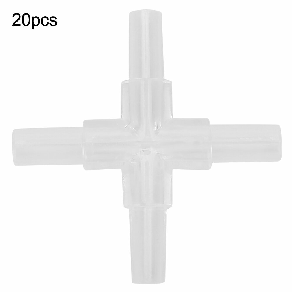 20 шт. Аквариумные адаптеры, 4-ходовые соединители для шлангов и трубок воздушного насоса аквариума