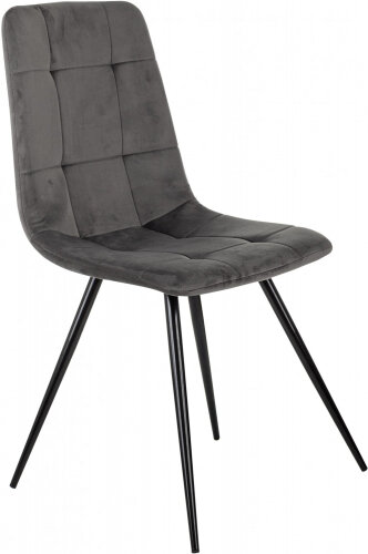 Стул Бюрократ CH-K1 т. серый Holland 18 металл черный на ножках (CH-K1_1/HL18)