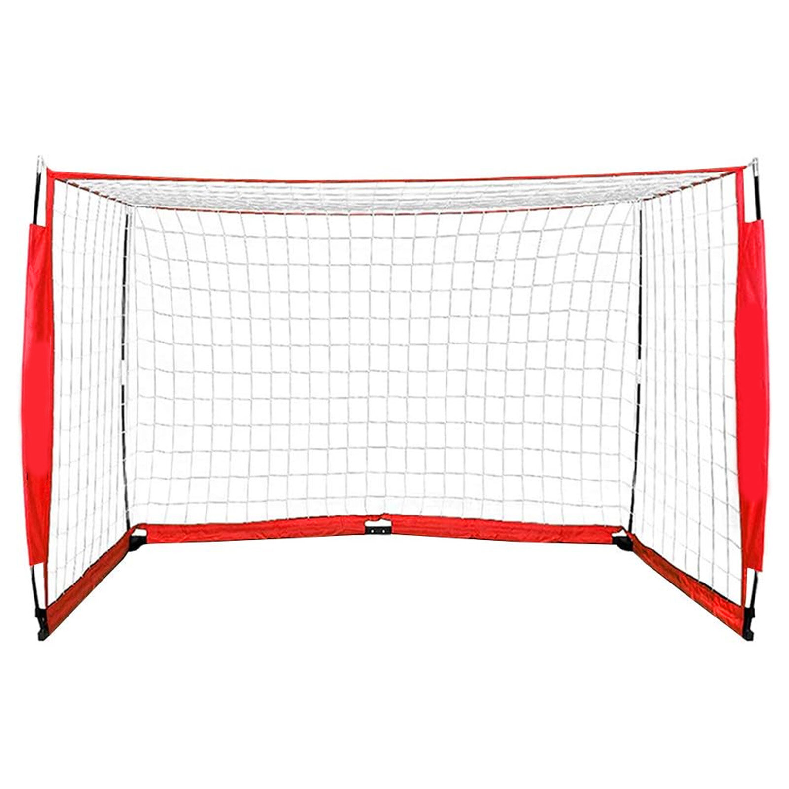 Переносной футбольный ворот Soccer Goal с сетью для тренировок в саду, размеры 1.8x1.2м (6x4ft), 2.4x1.2м (8x4ft), 3.6x1.8м (12x6ft), материал железная труба и полиэстерная сеть, вес 6.6кг, 7.5кг, 10.7кг, комплект с переносным сумкой