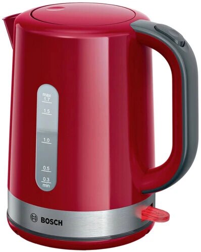 Чайник электрический Bosch TWK6A514, 2200Вт, красный