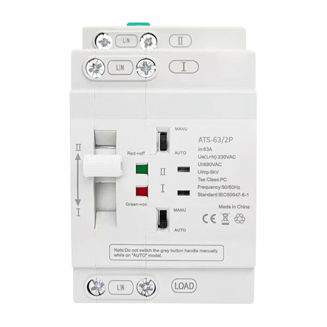 Автоматический переключатель питания ATS 110В/220В 4P 40A 220V