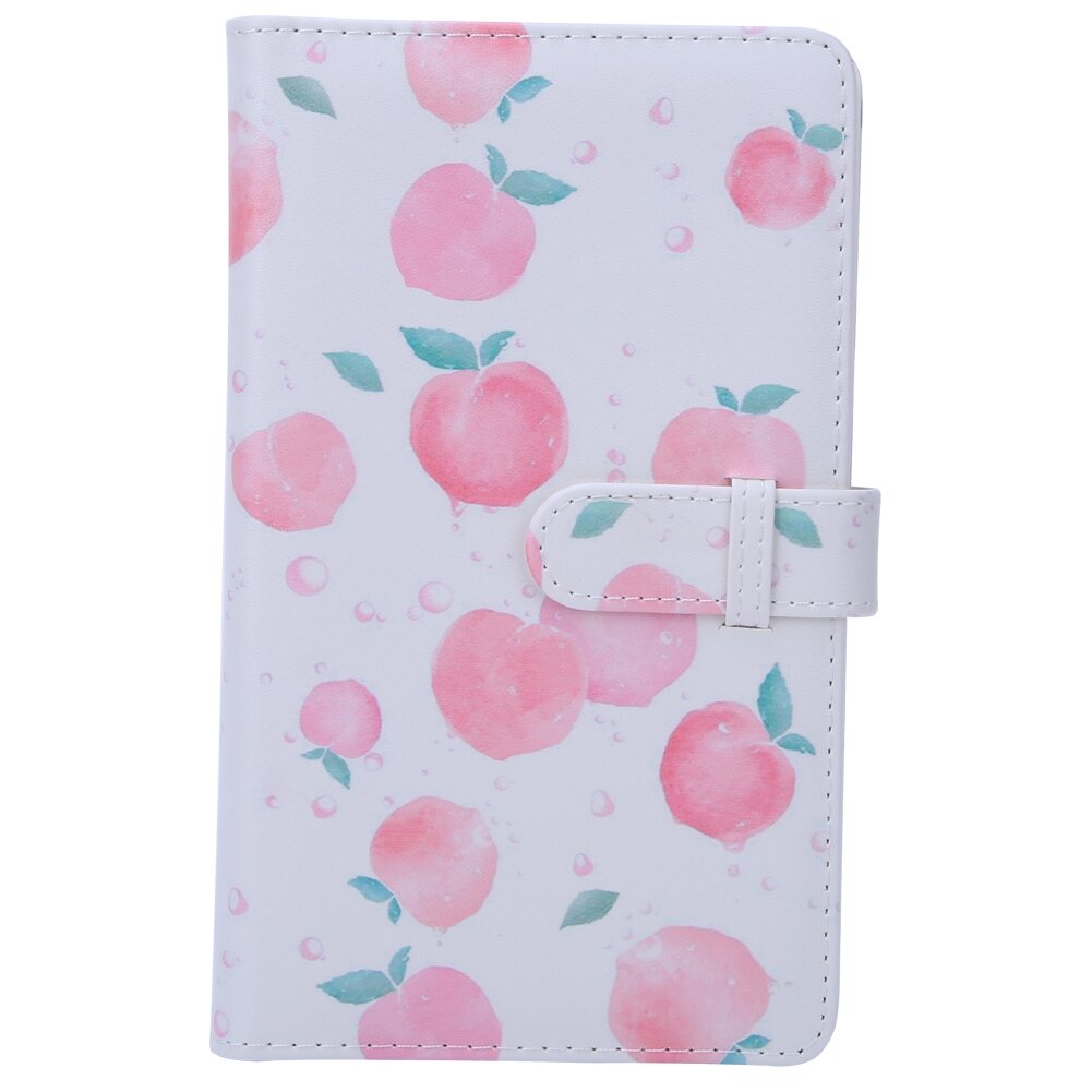 Peach Pattern 3 дюйм 96 карманов PU Кожаная кожа мгновенное фотоальбом для фотоальбома для фотоальбуа