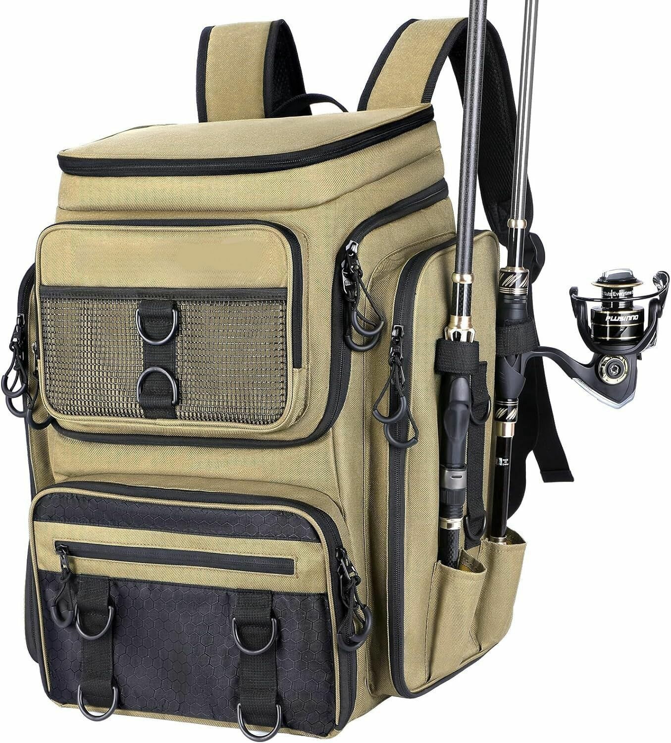 Рыболовный рюкзак, Большая водонепроницаемая сумка для рыболовных снастей объемом