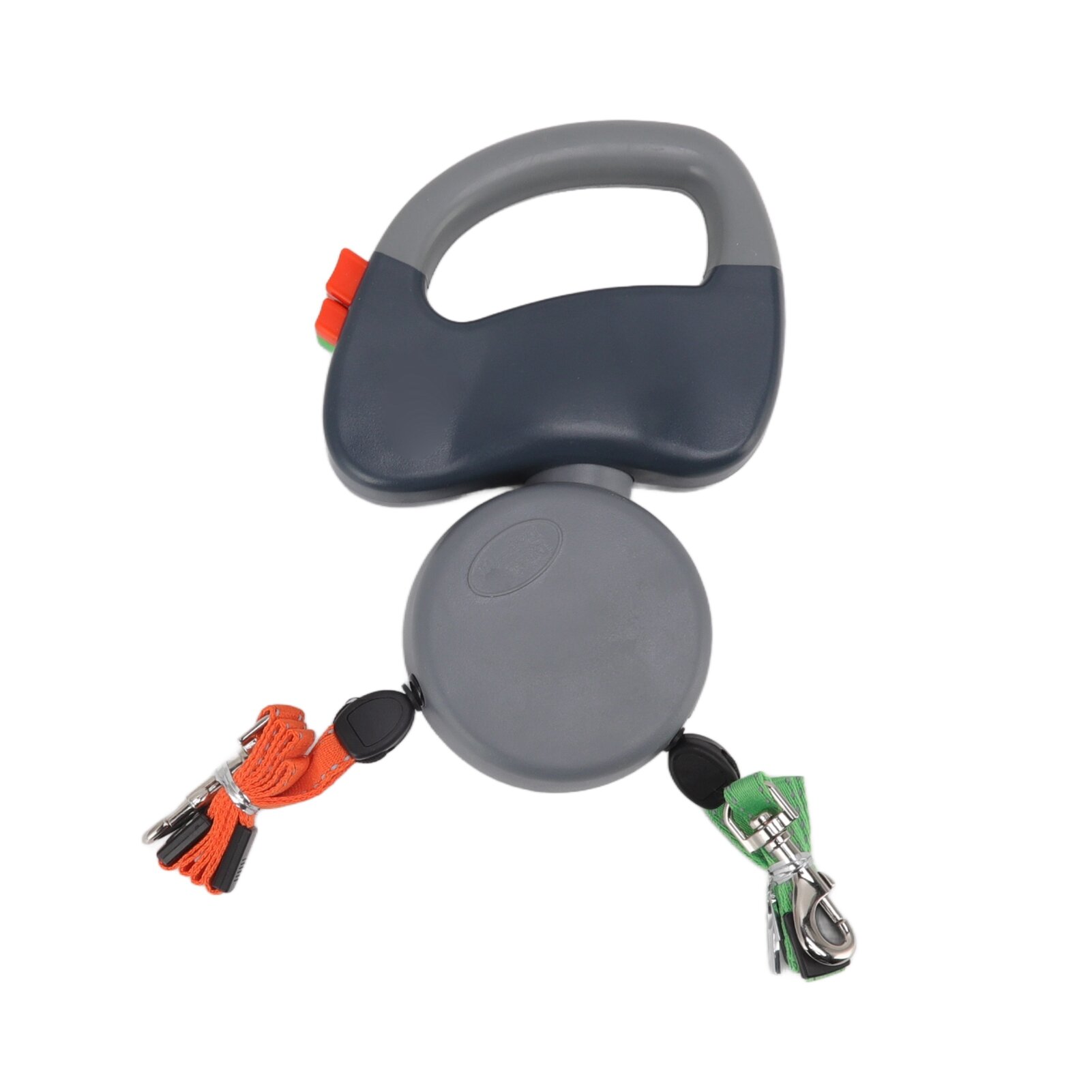 3-метровый двойной поводок-рулетка для домашних животных с автоматической намоткой, поводок-рулетка для прогулок с собаками (серый)