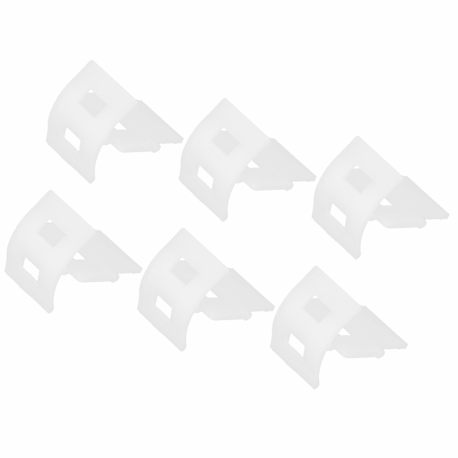 100шт Система Выравнивания Керамической Плитки Инструмент Выравнивания Пола Локатор Шпатели Инструмент Для Строительства Плитки Материал HDPE Цвет Белый Вес Примерно 235гр/8.3унц Для Плит Толщиной 7~12мм/0.28~0.47дюйма