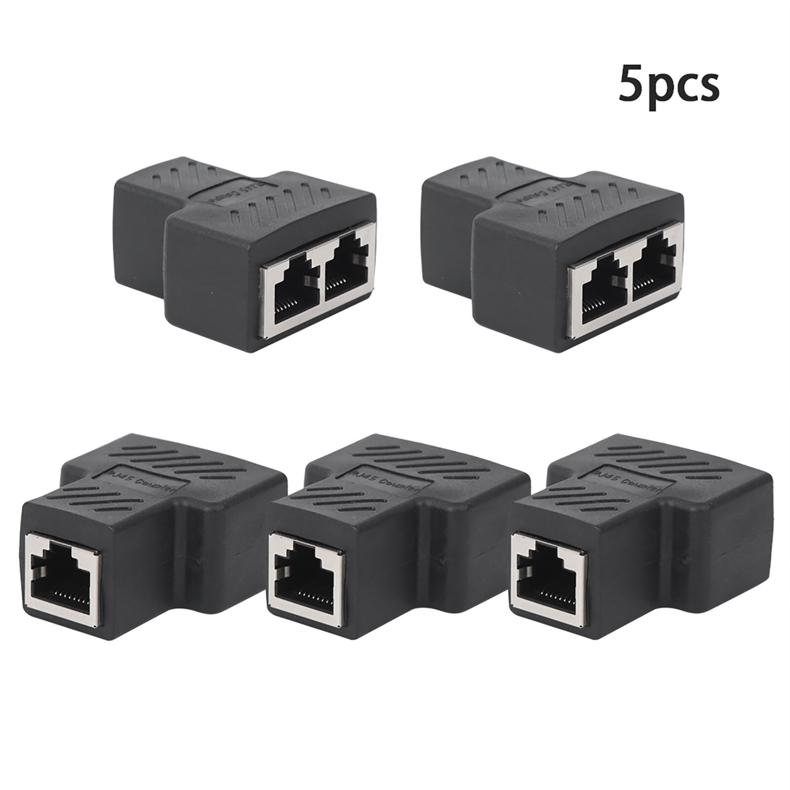 5pcs сеть сплиттер RJ45 1 в 2 Трехчастотный адаптер