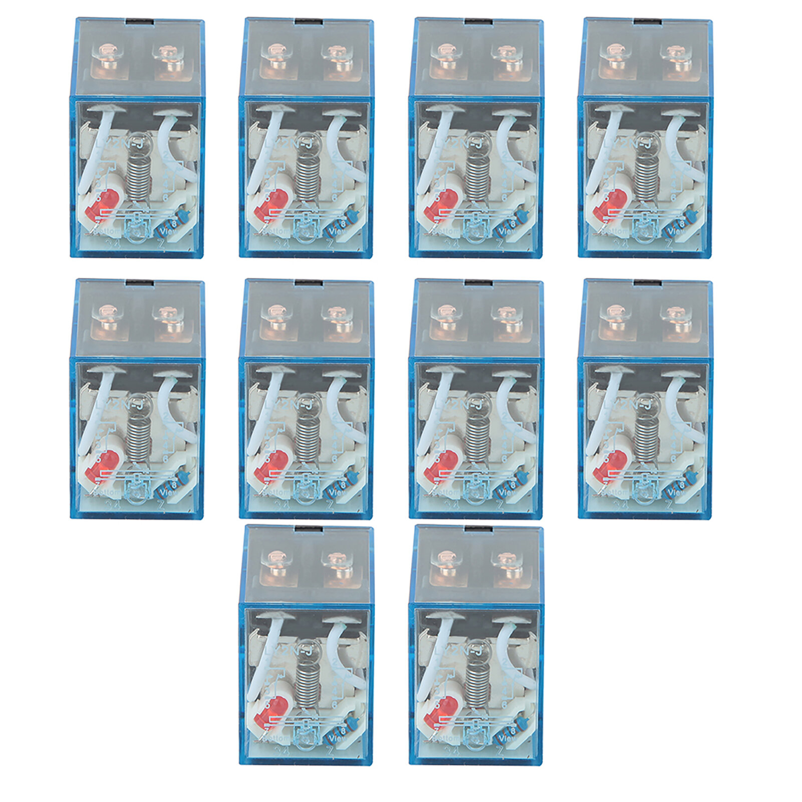 10 шт. LY2N-J 5A 8-контактное двухпозиционное реле с электромагнитной катушкой (220 В переменного тока)