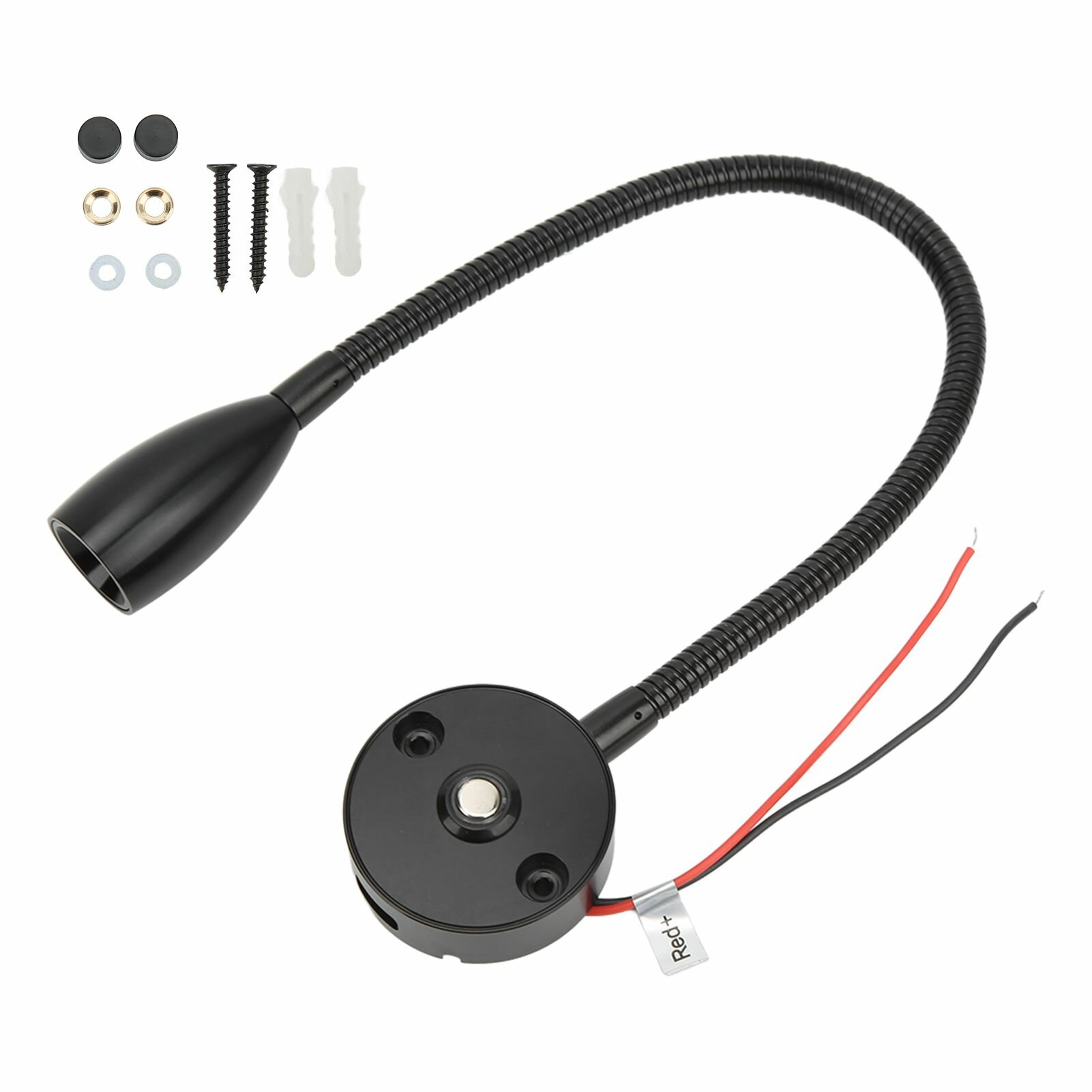 Гибкий гусиный воротник для освещения автофургона, лодки, каравана, 3 цвета, регулируемый кронштейн для легкой установки и позиционирования