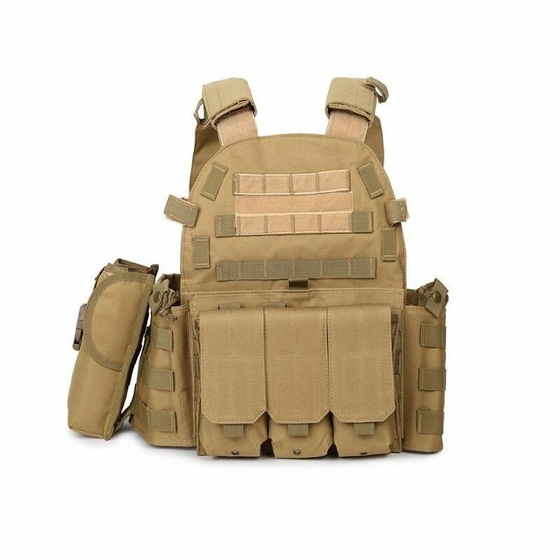 Разгрузка Тактический жилет с системой MOLLE Наружное многофункциональное защитное снаряжение