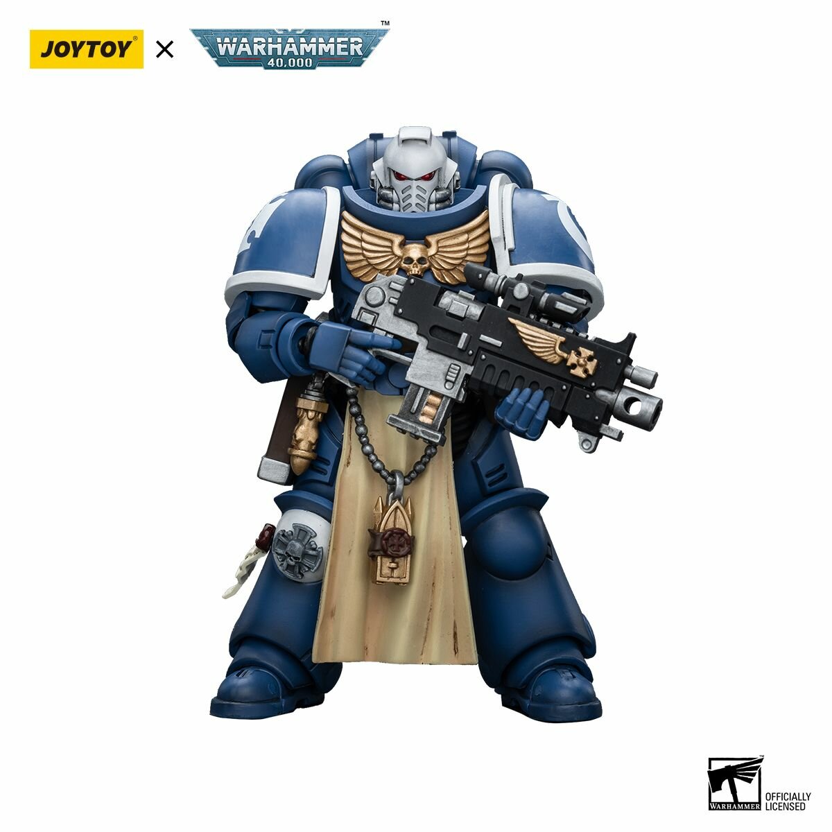 Подвижная фигурка JOYTOY Warhammer 40K Ultramarines Sternguard Veteran with Bolt Rifle Подарок на день рождения коллекция игрушек