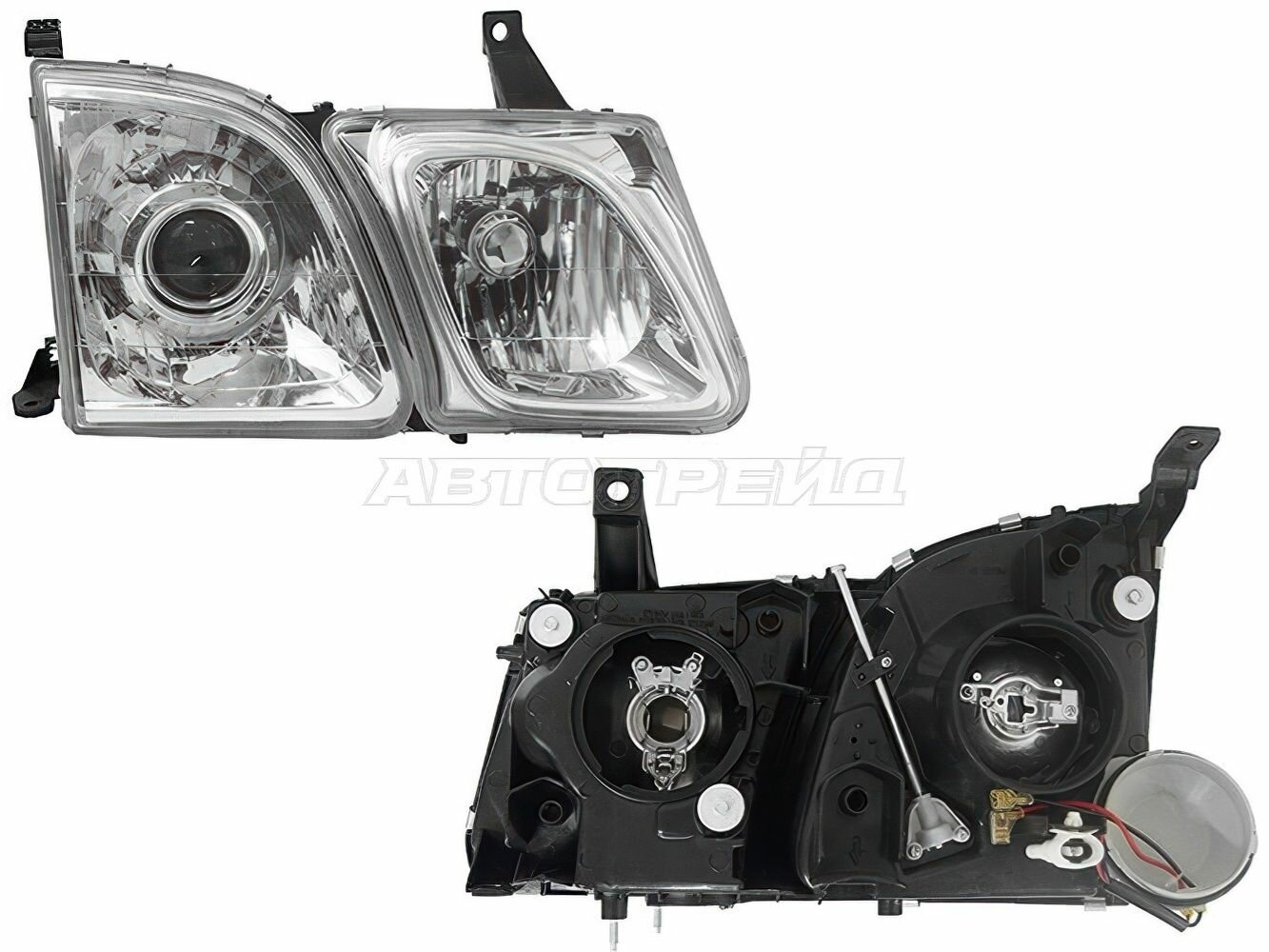 Фара правая, под ксенон хром для Лексус Lx470 арт ST3121100CR SAT