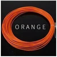 Серебряный провод PTFE 1/5 м для 3D-принтера 24AWG 1.1mm Sq0.2, Orange, 5 Meters