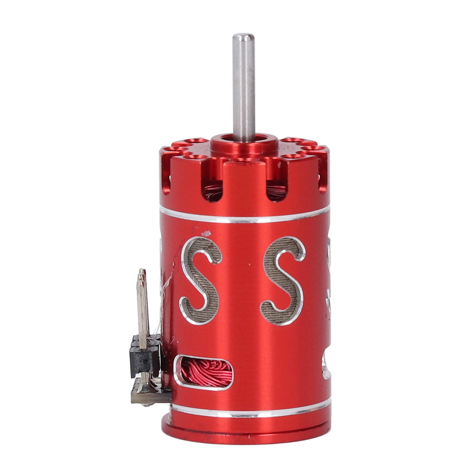 Бесщеточный мини-двигатель для радиоуправляемых моделей автомобилей WLtoys K989 K969 1/24 1/28, вал 2.0, красный, 5700KV.