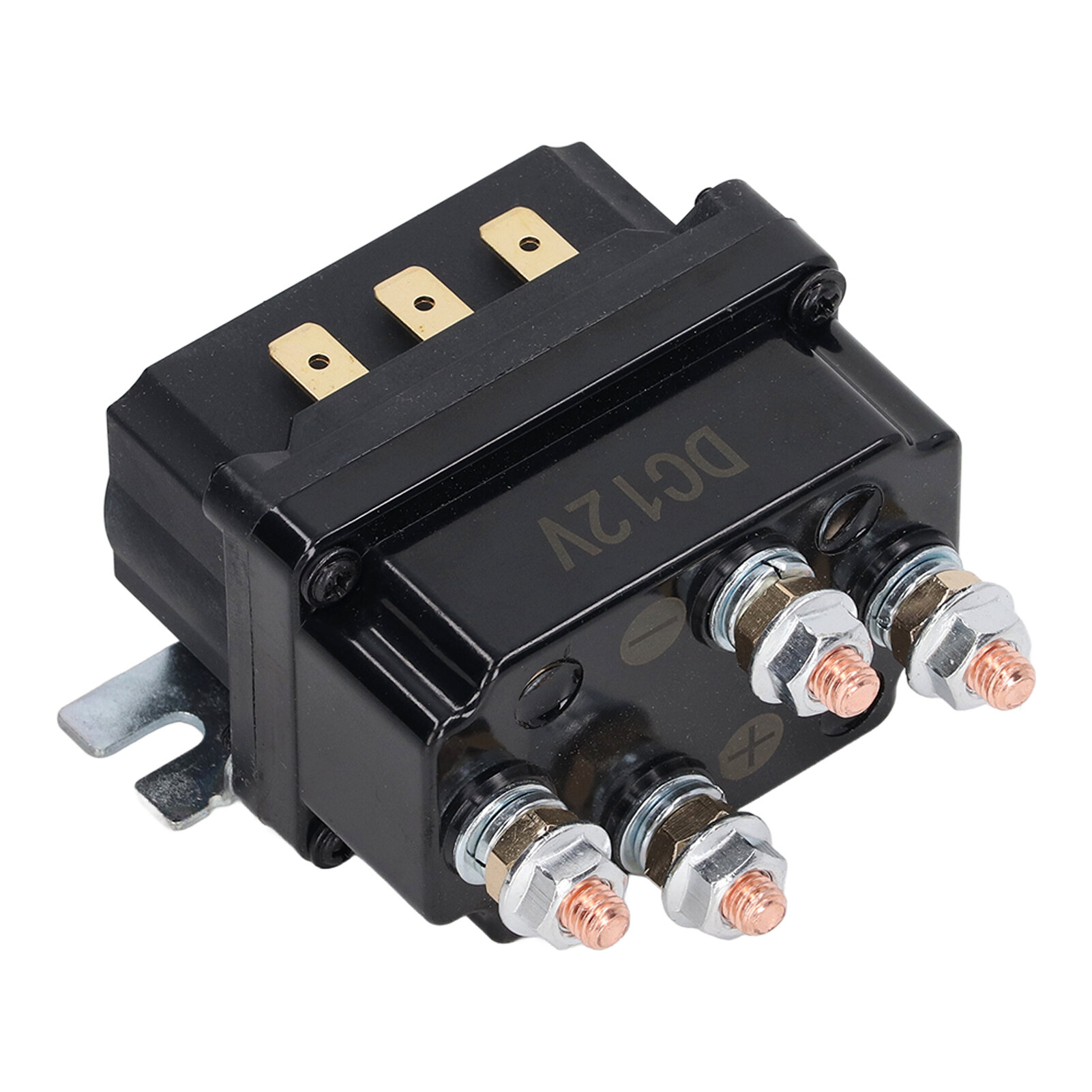 Реле электрической лебедки 250А, латунная катушка, стабильная производительность, электромагнитное реле лебедки, контактор для квадроцикла, 12 В