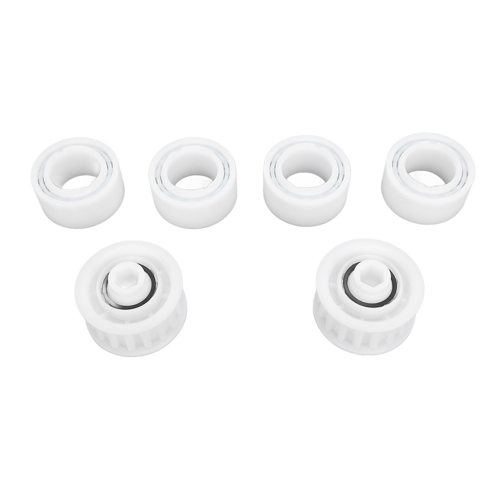 Запасные Направляющие Колеса: 4 Колеса И 2 Шестерни Для Быстрого Ремонта - Легкий Монтаж Без Инструментов Ролики Для Пылесоса Бассейна - Прочный АБС-Пластик For Maytronics