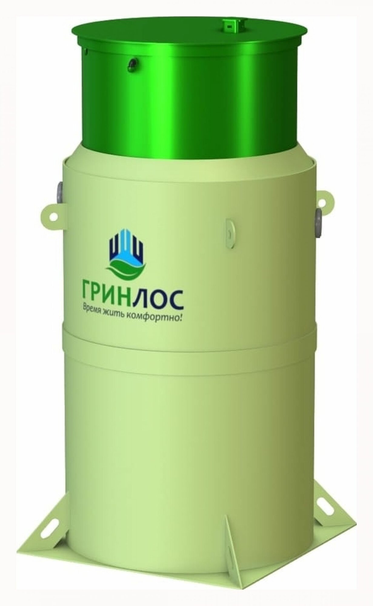 Септик для дома Гринлос Аэро Лайт 10 (2.3 м3/сут, самотечный, на 10 человек)