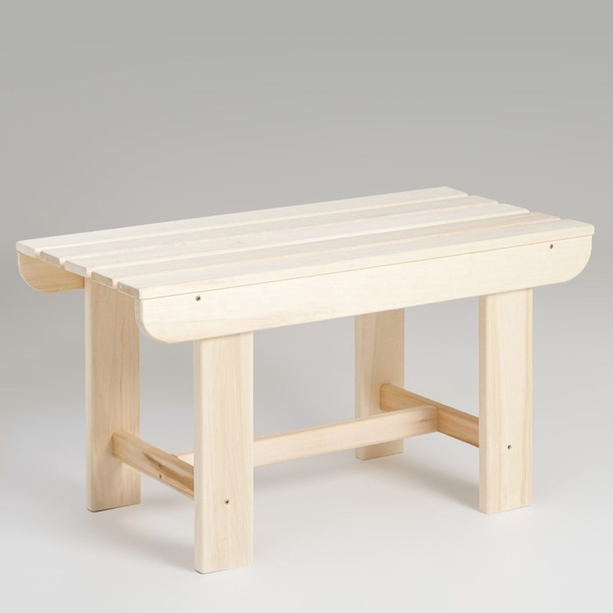 Лавка наличник Добропаровъ, из липы, 80 x 40 x 43,5 см, бежевая