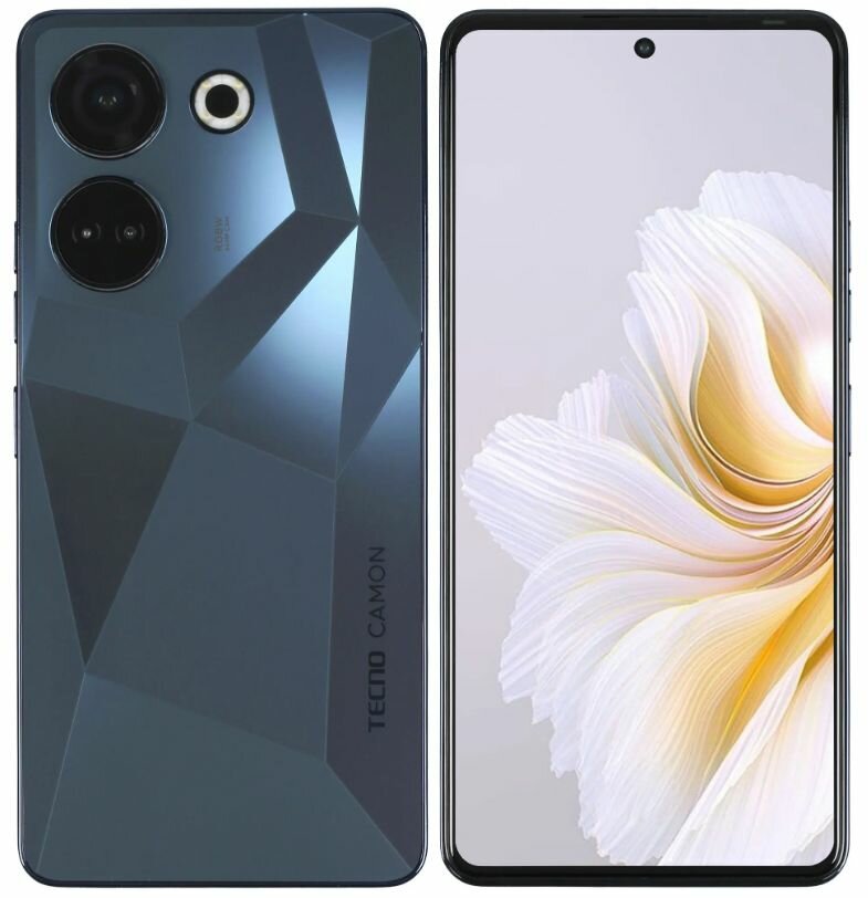 6,7" Смартфон Tecno Camon 20 Pro 8/256 ГБ (4895180799792) 2023, черный