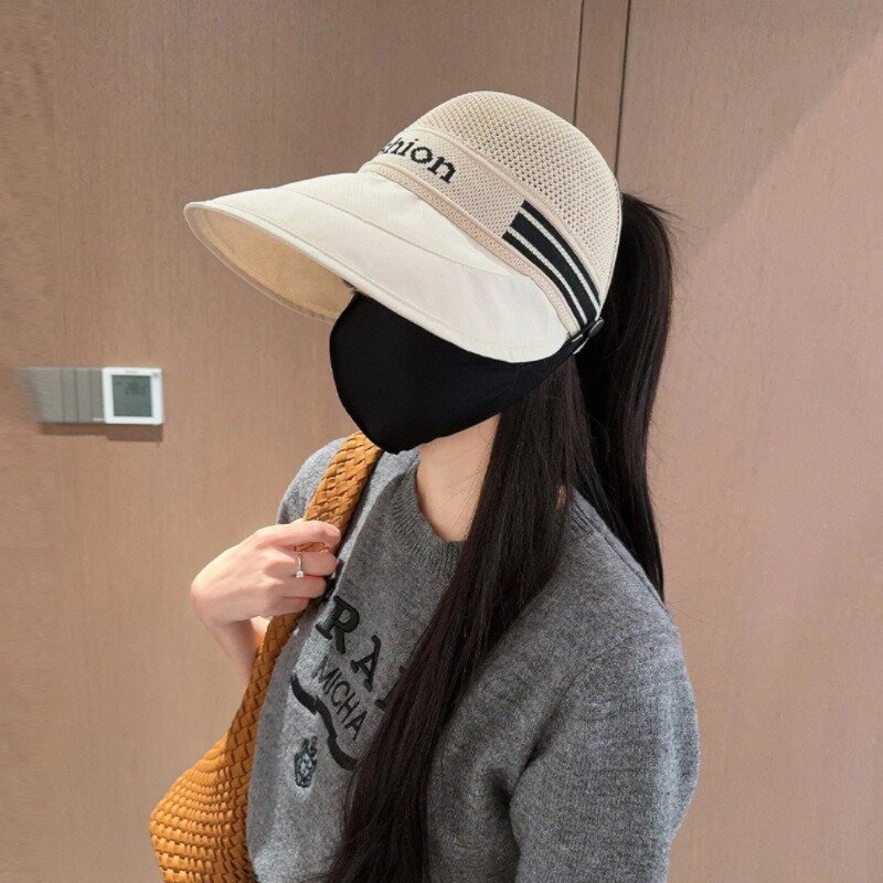 Шляпа Net celebrity hot hat, женская, бежевая, с полями, регулируемая, защита от ультрафиолета