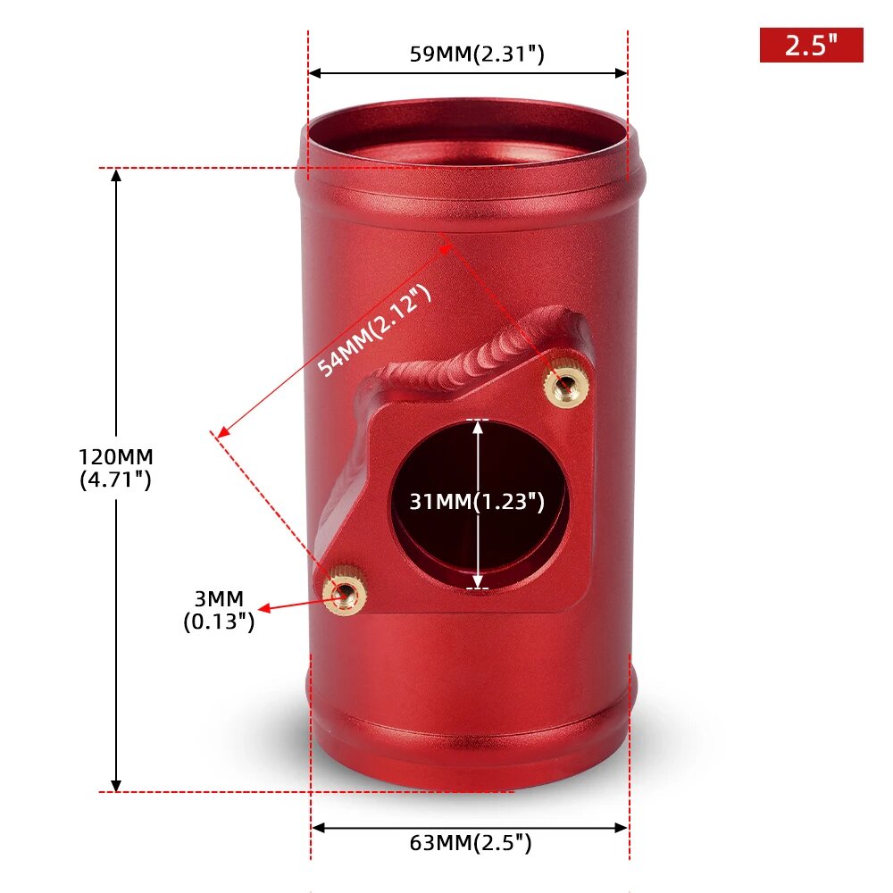 RASTP-63/70/76 мм крепление датчика расхода воздуха основание расходомера воздуха для TOYOTA MAZDA SUBARU SUZUKI адаптер воздухозаборника RS-MAF011 76mm