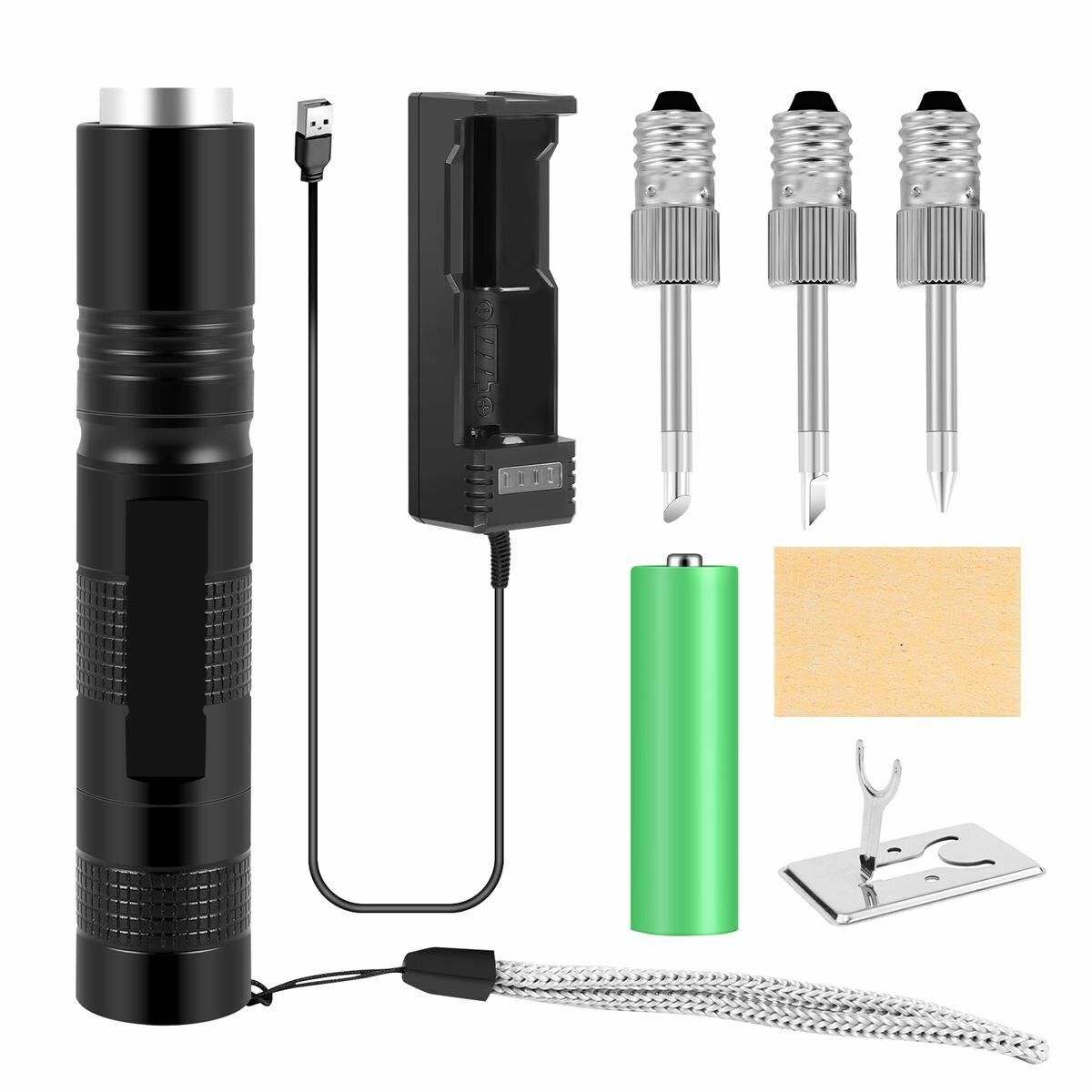 OZFF Новый паяльник с интерфейсом E10 и аккумулятором 18650