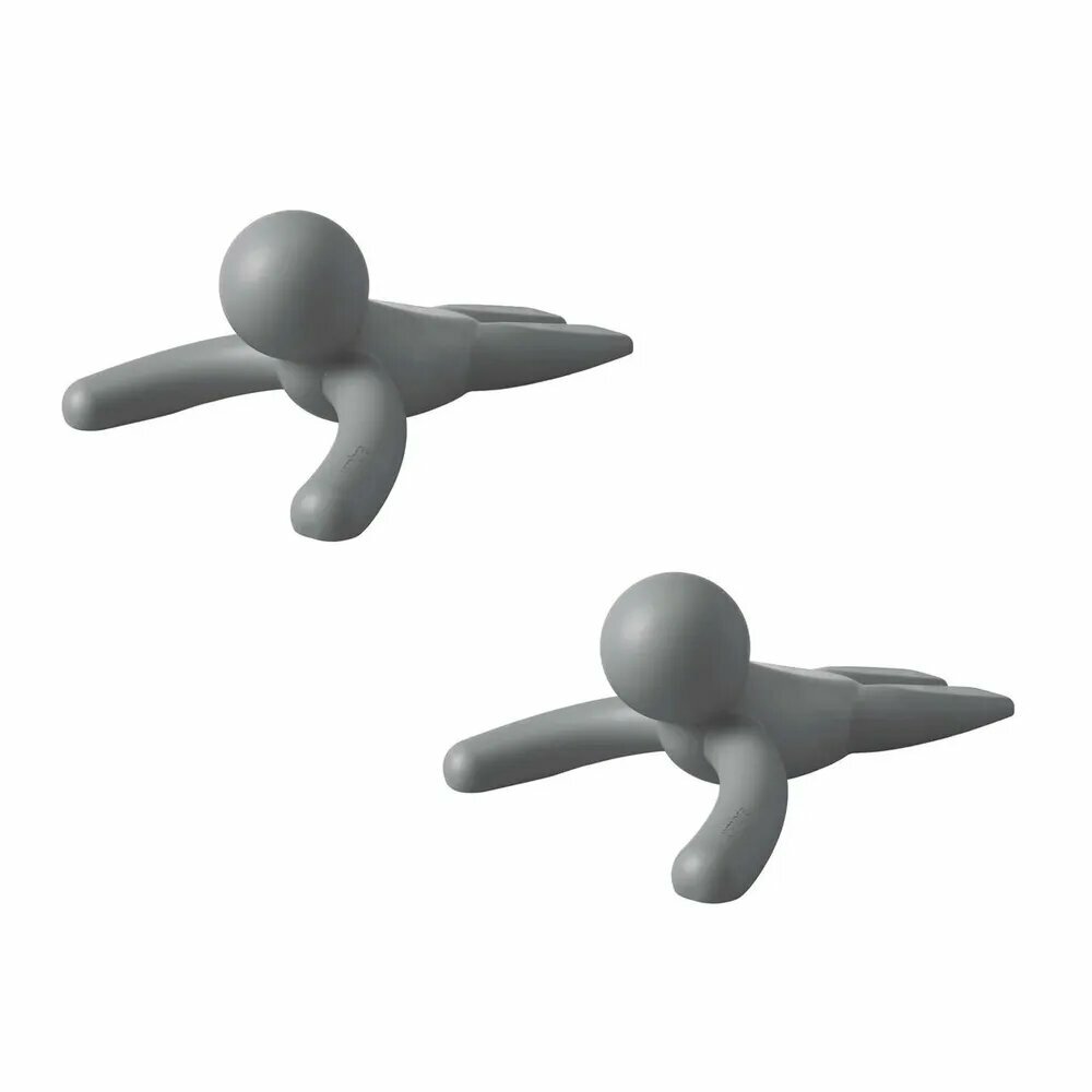 Набор дверных стопперов Umbra Buddy 2 шт, серый