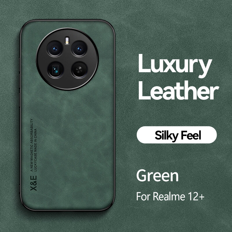 Подходит для Realme 12 Plus/Реалми 12+ Чехол для смартфона, с защитой камеры и противоударным кожаный, Реалми 12 Plus, подставка, soft touch,360° Полная защита, резина, пластик, искусственная кожа,