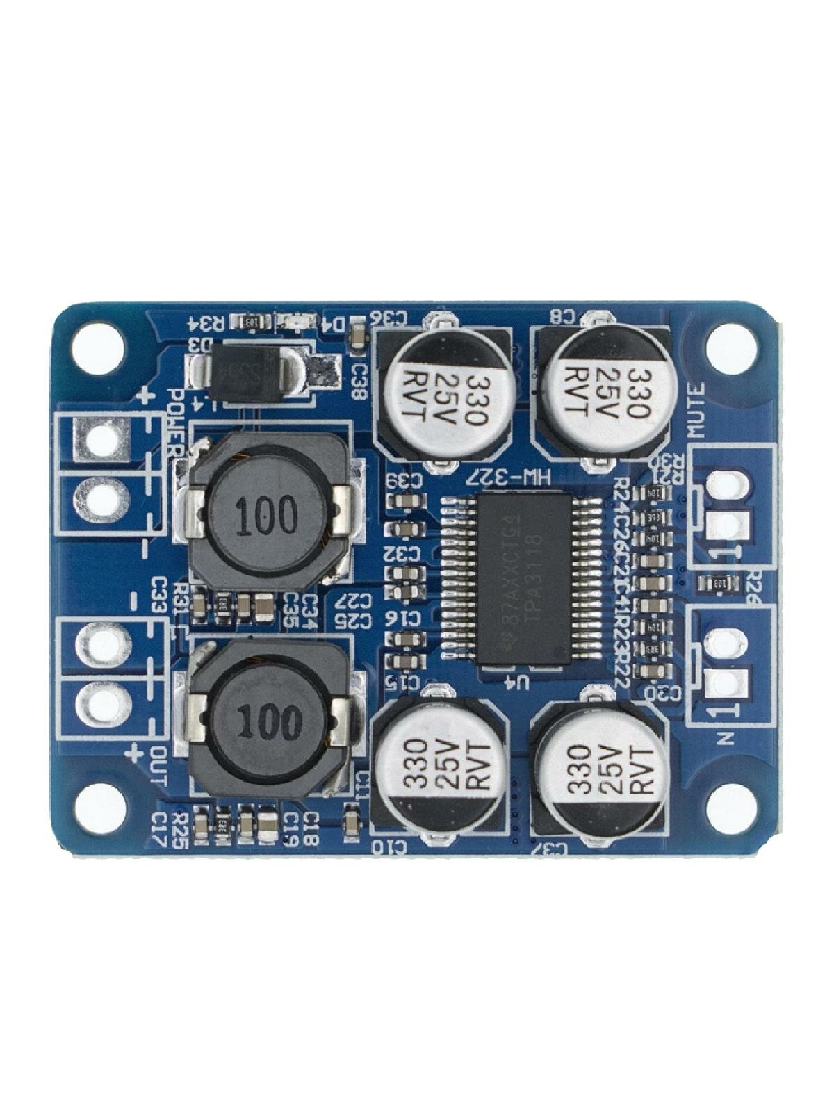 Mono Digital Power Amplifier Board TPA3118 PBTL 60W Stereo Single Channel AMP for DC 12V-24V