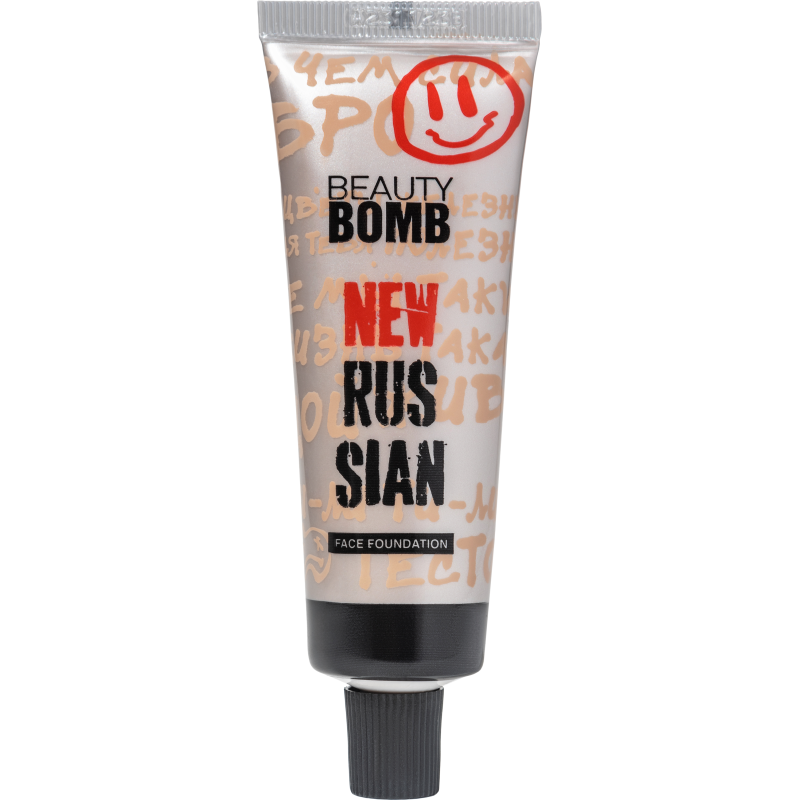 Тональная основа для лица Beauty Bomb New Russian, 01 слоновая кость, 25 мл