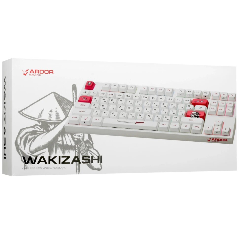 Клавиатура проводная + беспроводная ARDOR GAMING Wakizashi [AG-ZD-87GT-XDA-HS-W]