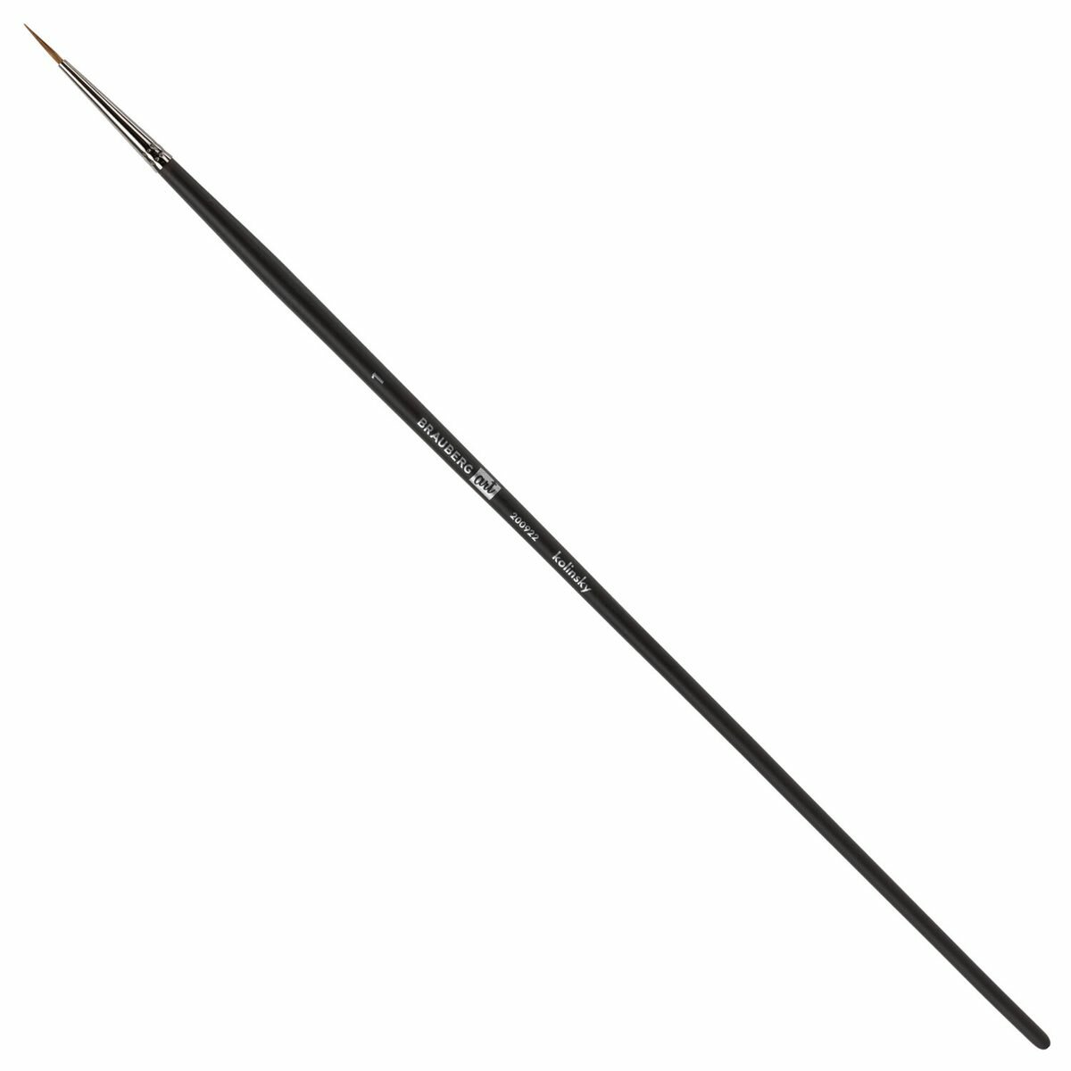 Кисть художественная профессиональная Brauberg Art Classic, колонок, круглая, №1, длинная ручка (200922)